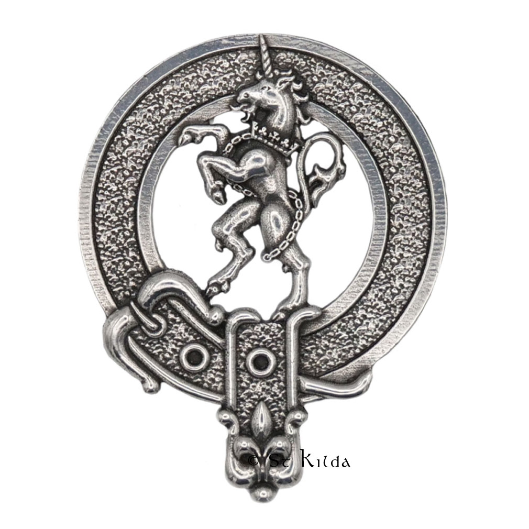 Scottish Unicorn Cap Badge