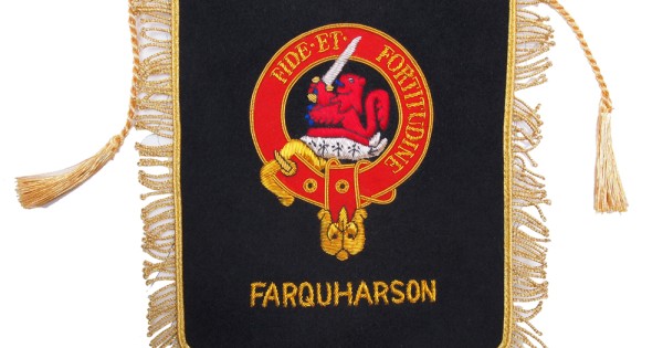 Embroidered Farquharson Clan Banner