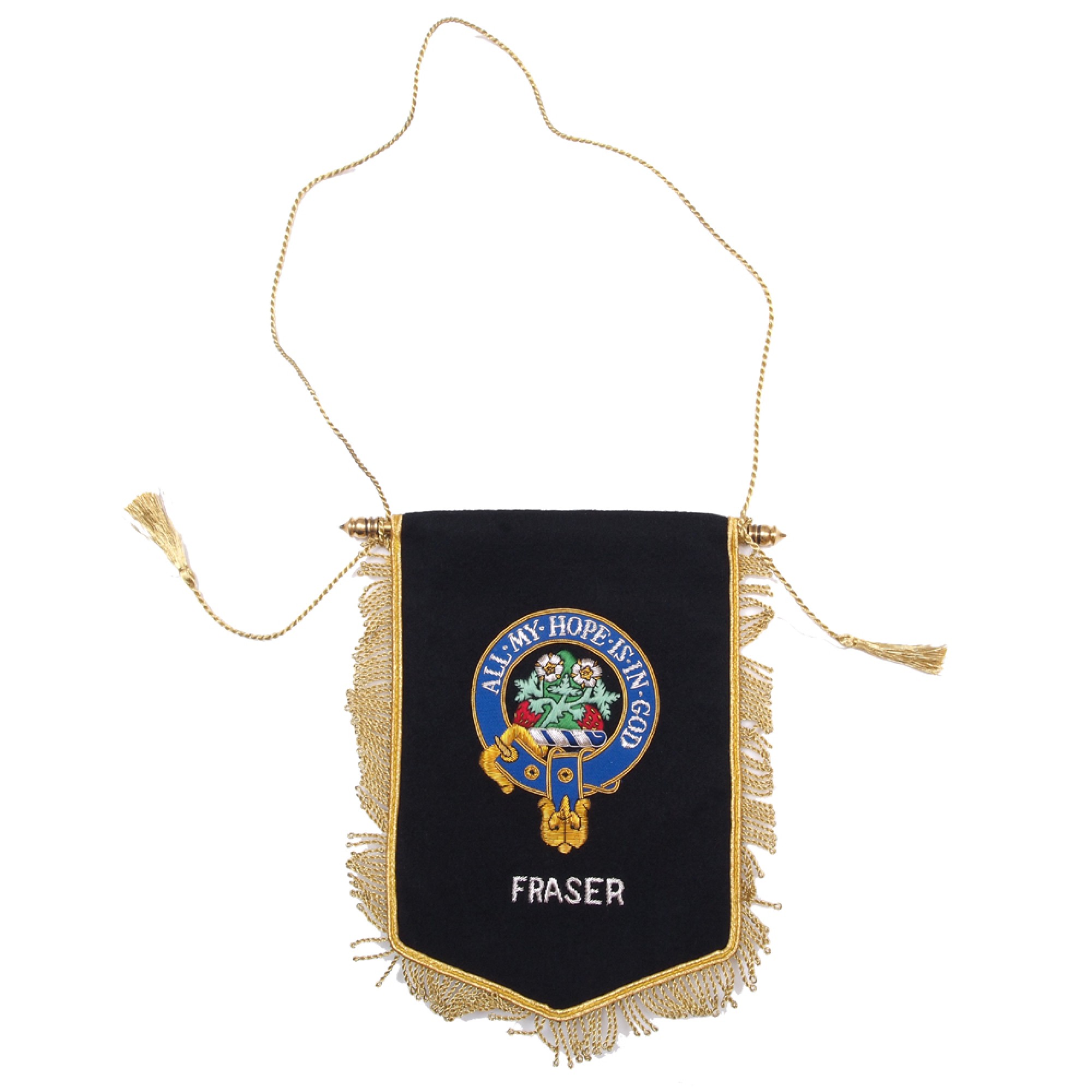 Embroidered Fraser Clan Banner