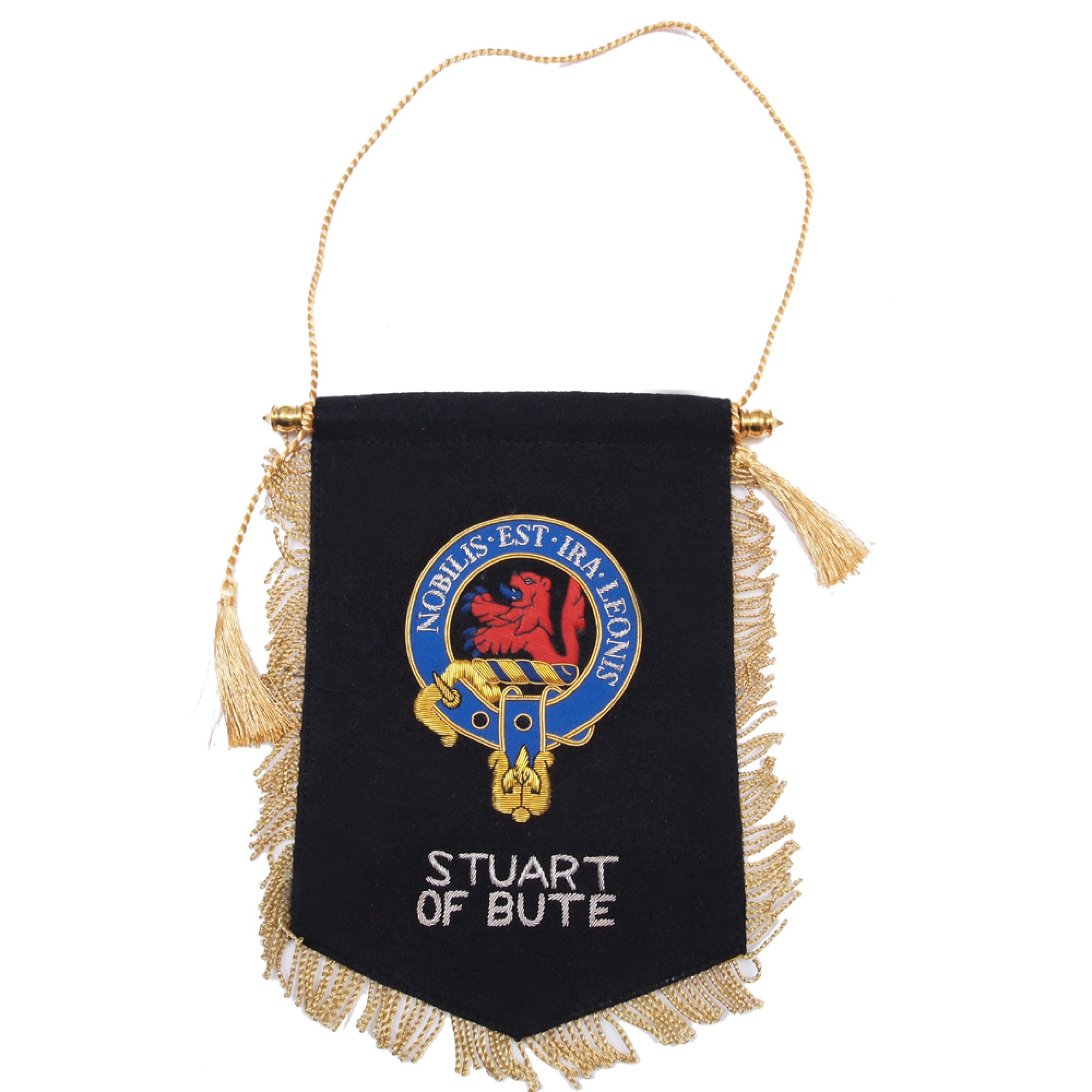 Embroidered Stuart of Bute Clan Banner