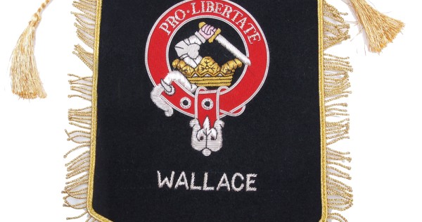 Embroidered Wallace Clan Banner