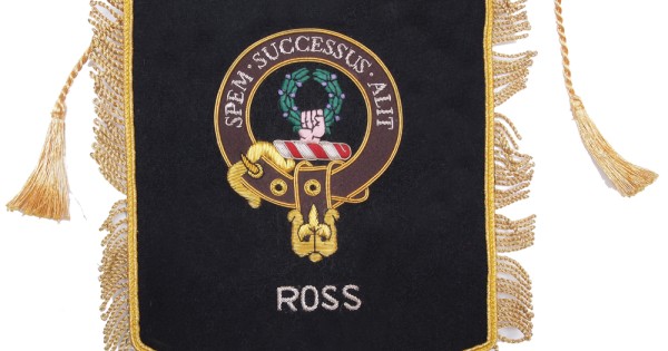 Embroidered Ross Clan Banner