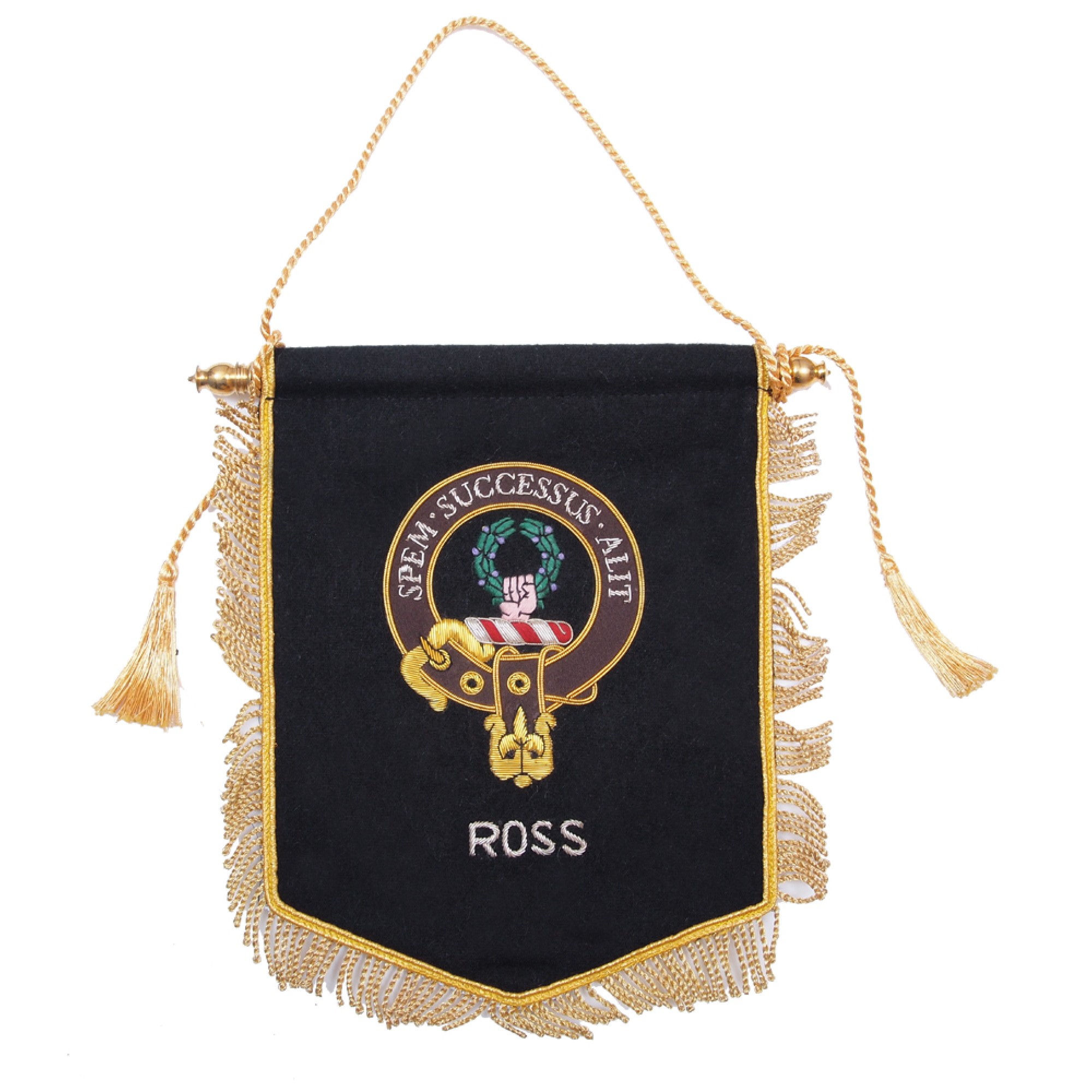 Embroidered Ross Clan Banner