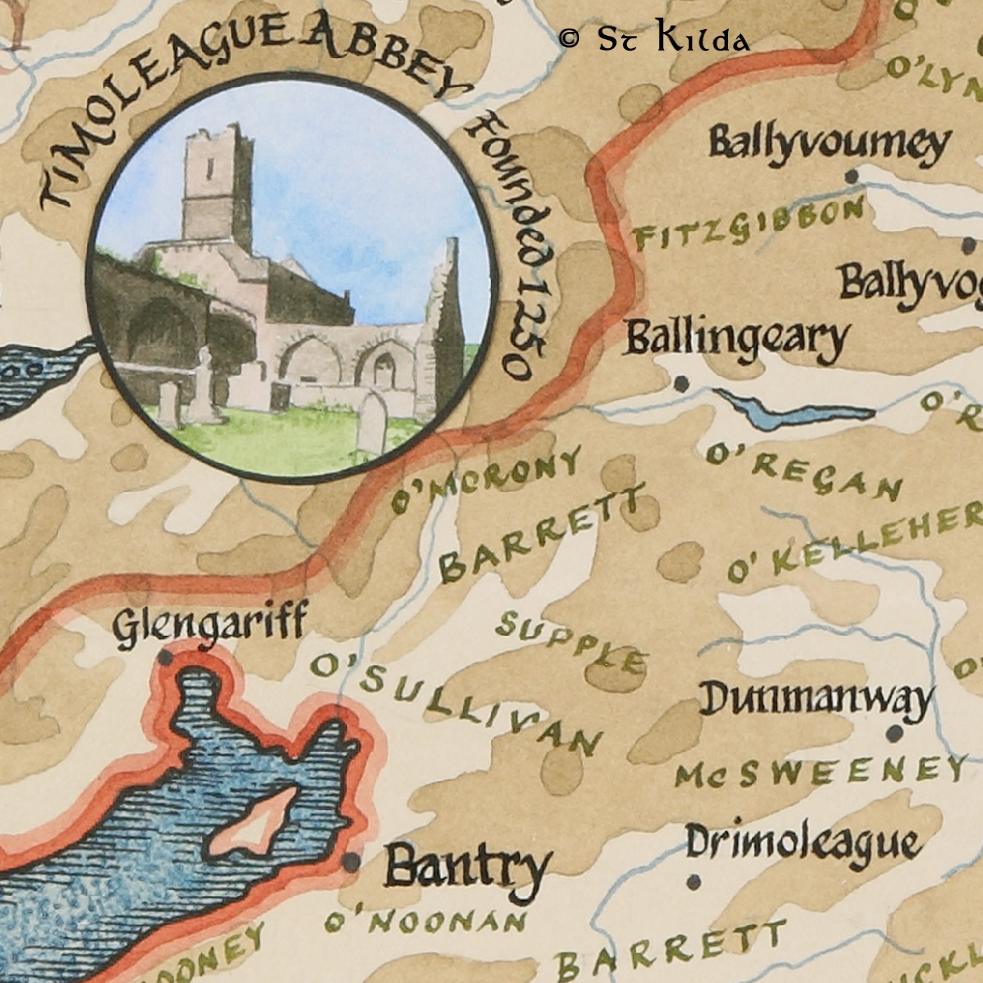 County Cork Map | St Kilda Store
