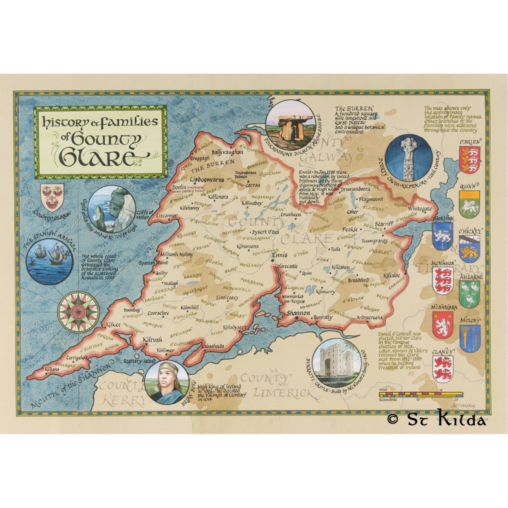 County Clare Map | St Kilda Store