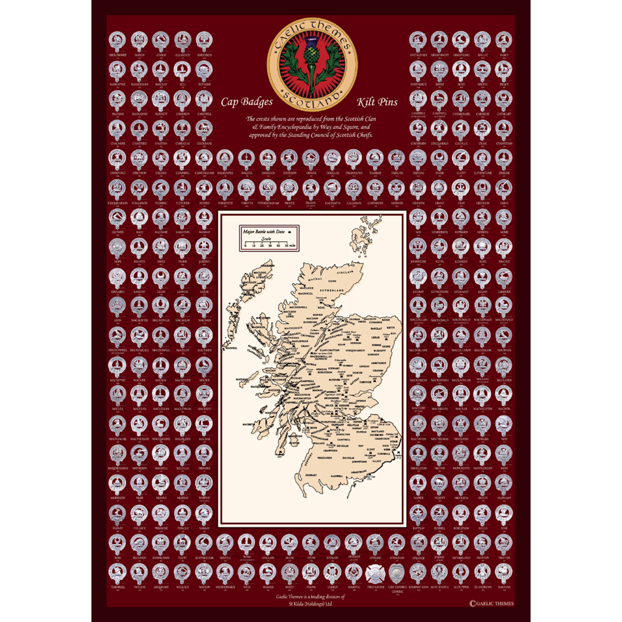 The Clan Crests of Scotland St Kilda Store