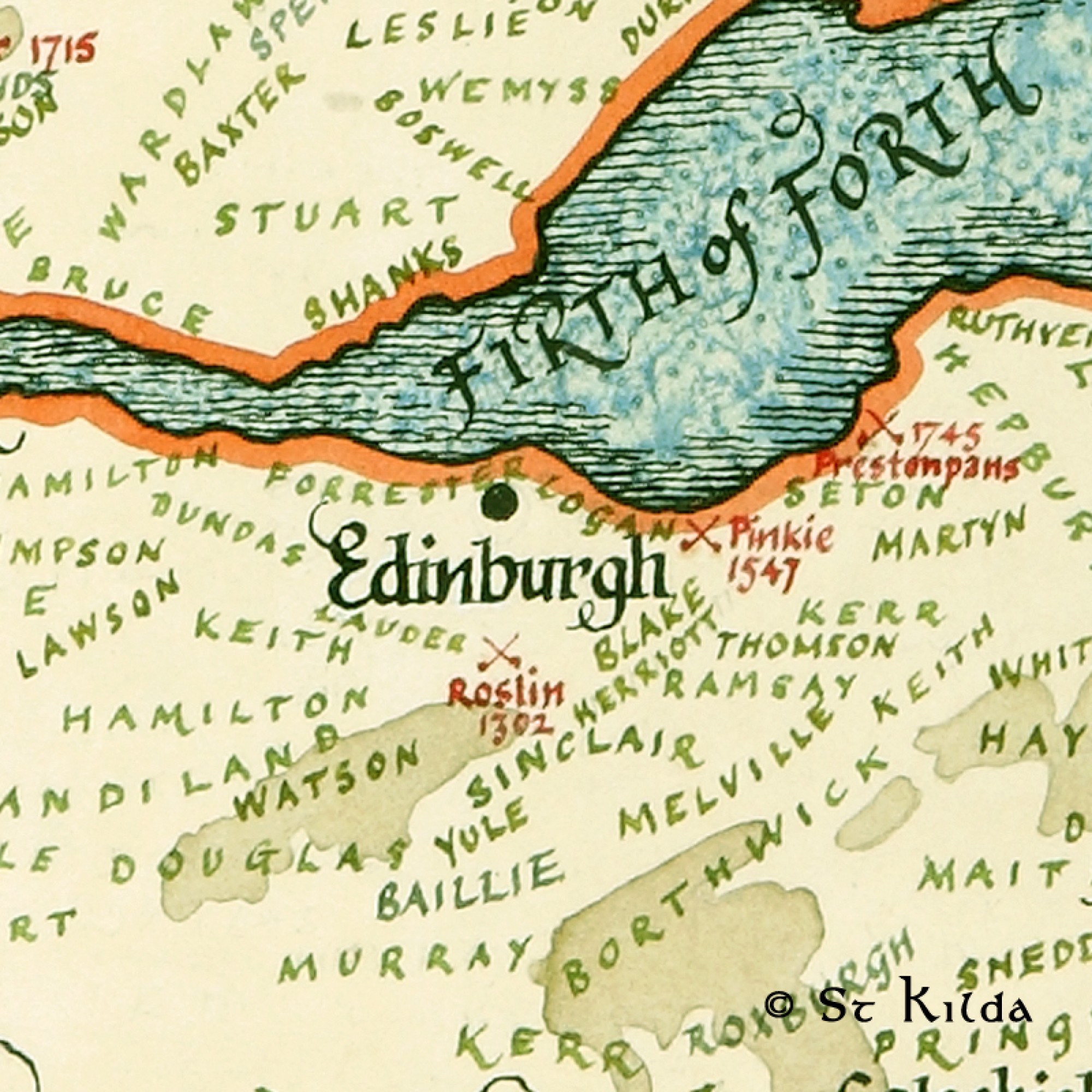 Clan Map of Scotland St Kilda Store