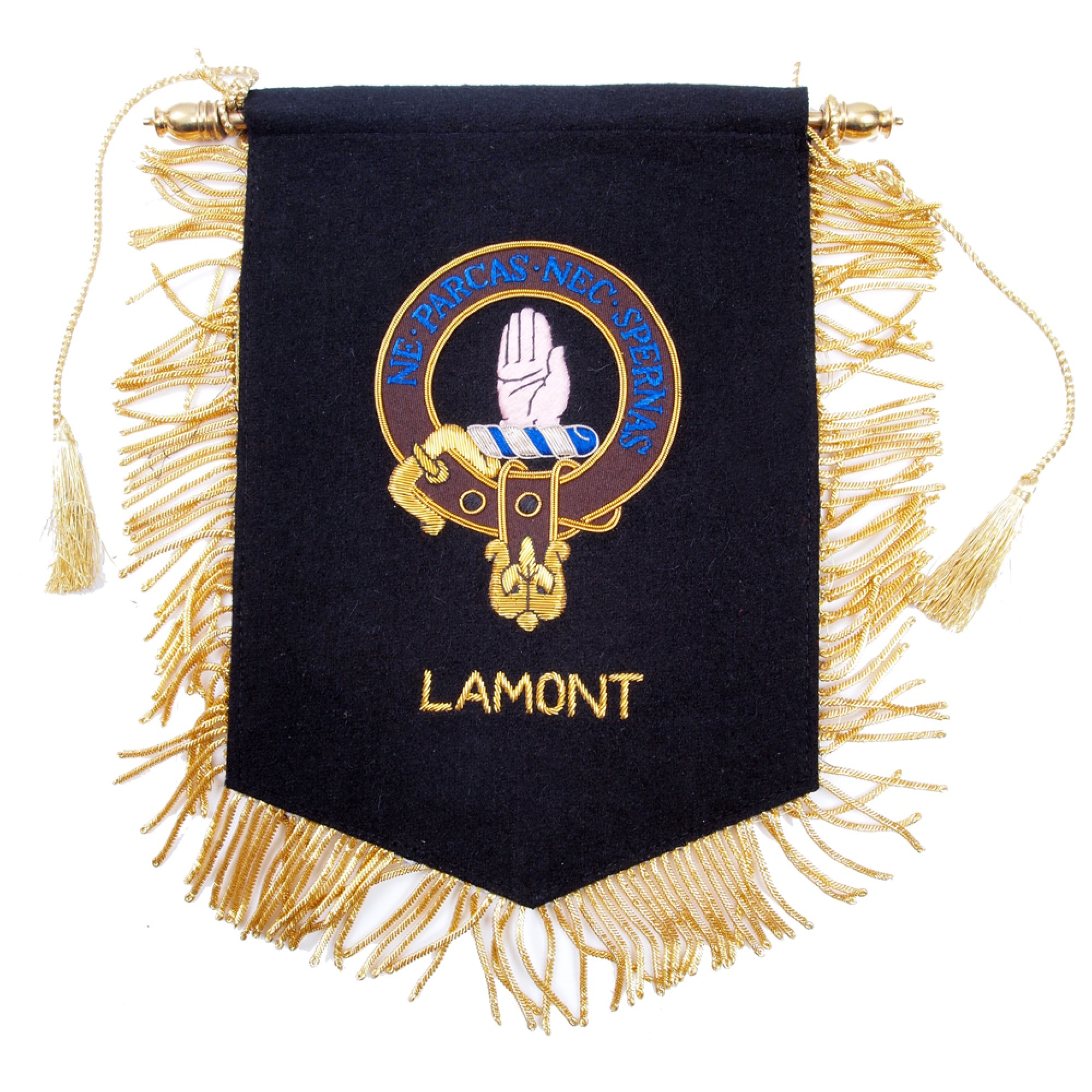 Embroidered Lamont Clan Banner