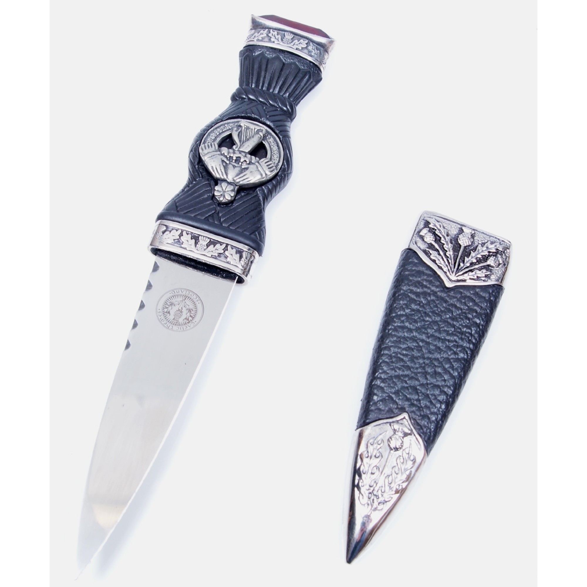 Sgian Dubh with Irish Harp Crest | St Kilda Store