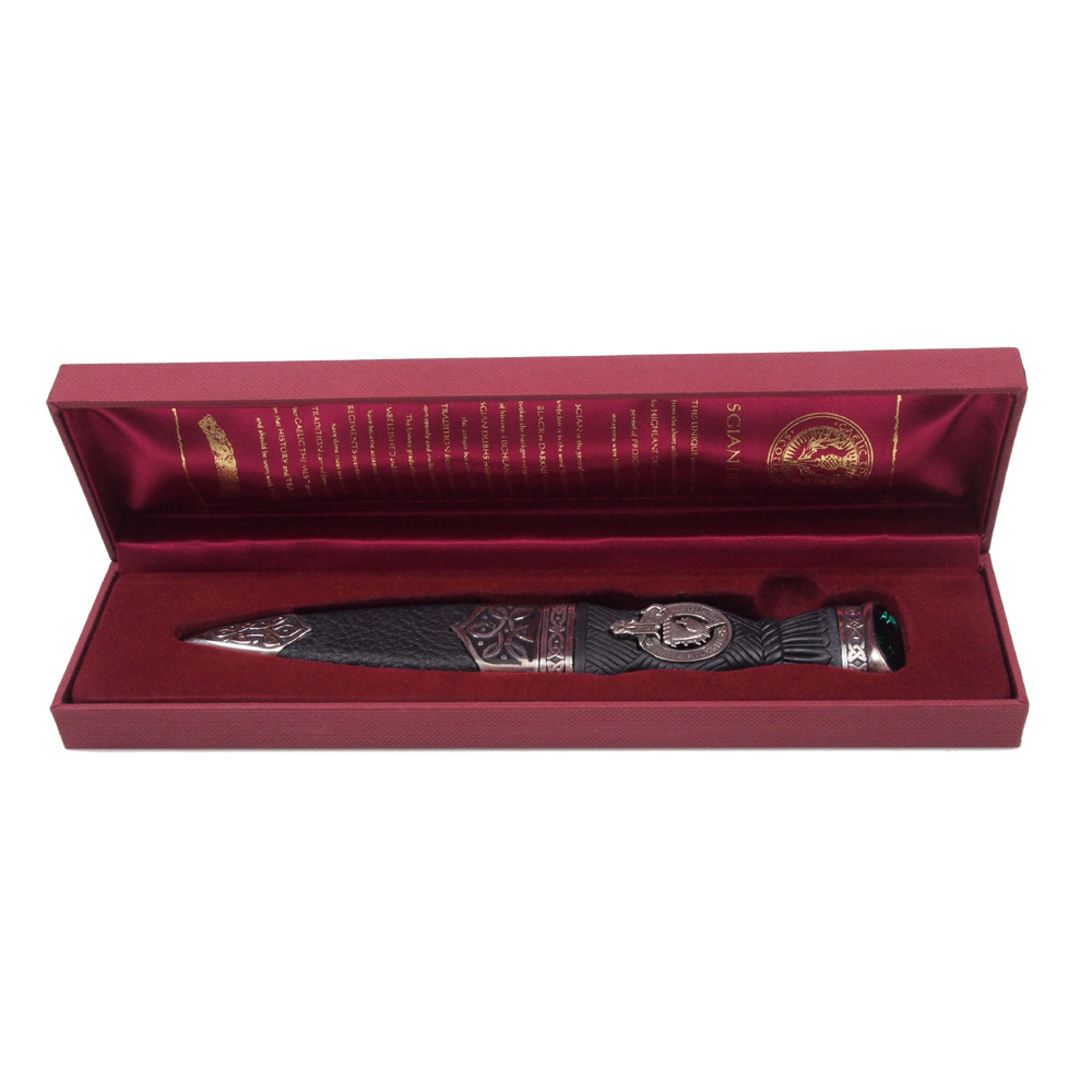 Sgian Dubh with Irish Clan Crest