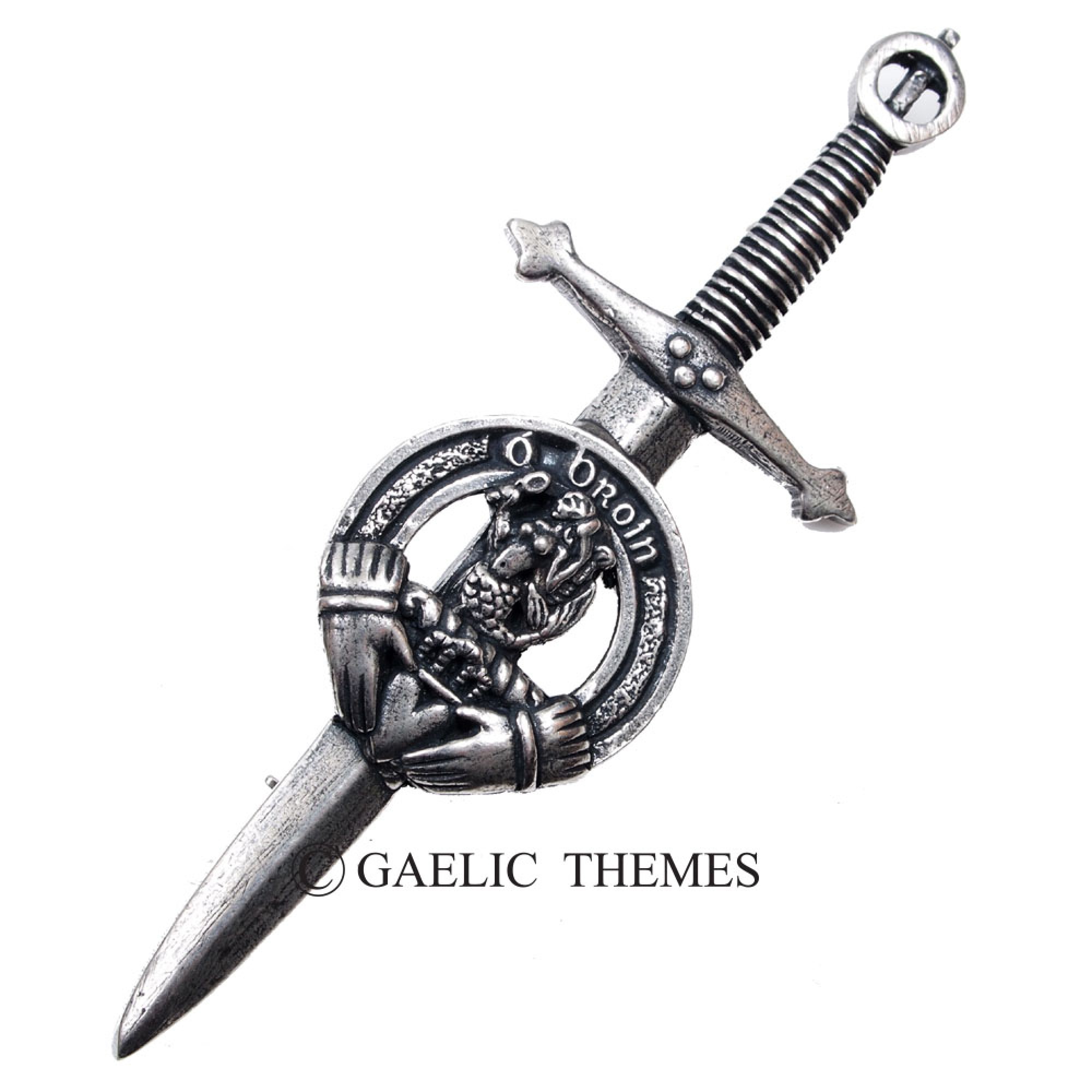Kilt Pin with Irish Clan Crest