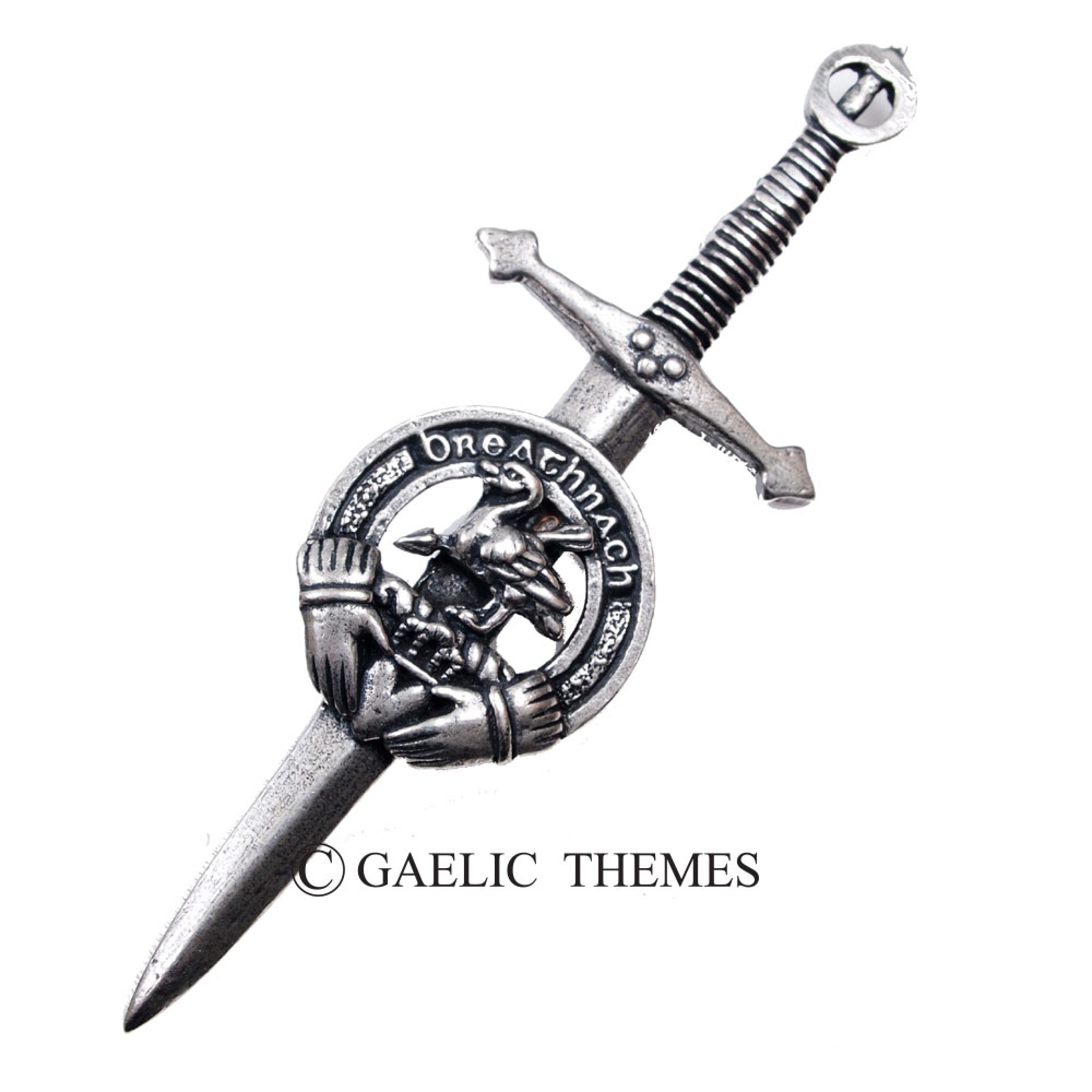 Kilt Pin with Irish Clan Crest