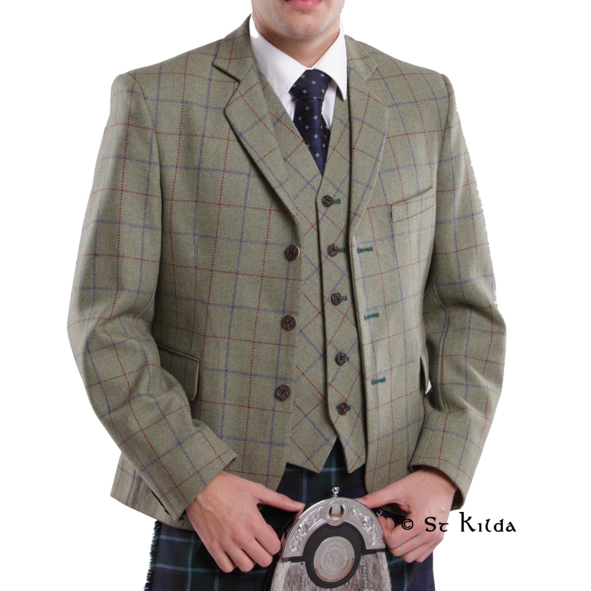 Tweed Day Kilt Jacket and Waistcoat - Made to Order