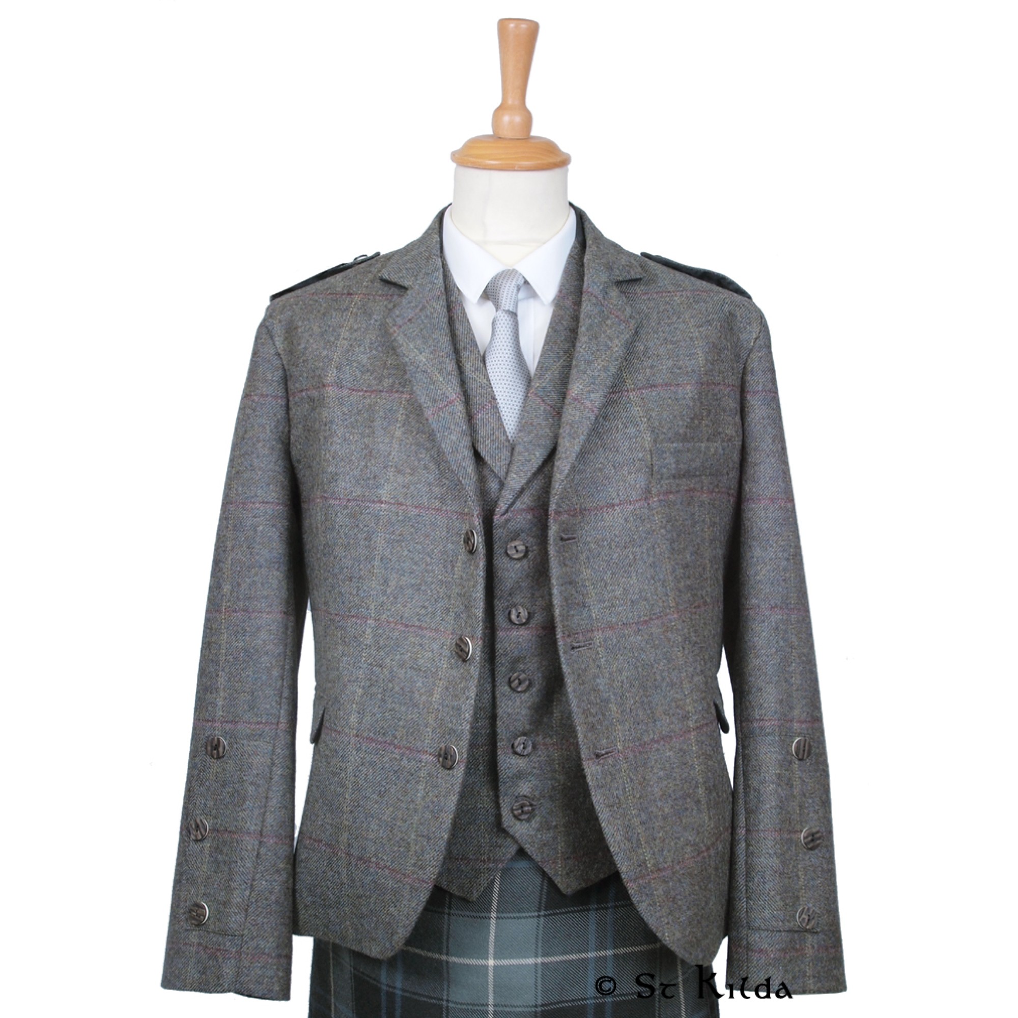 Tweed Day Kilt Jacket and Waistcoat - Made to Order