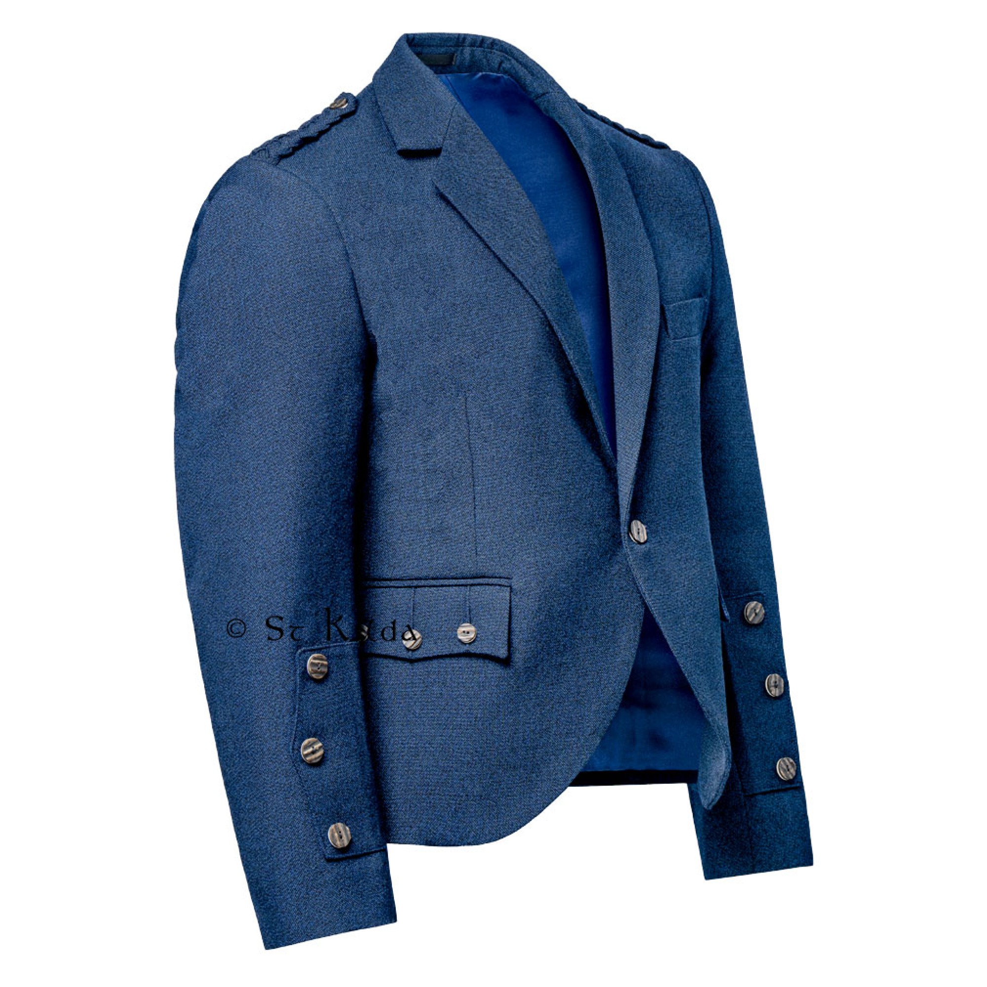 Navy Arrochar Tweed Braemar Kilt Jacket