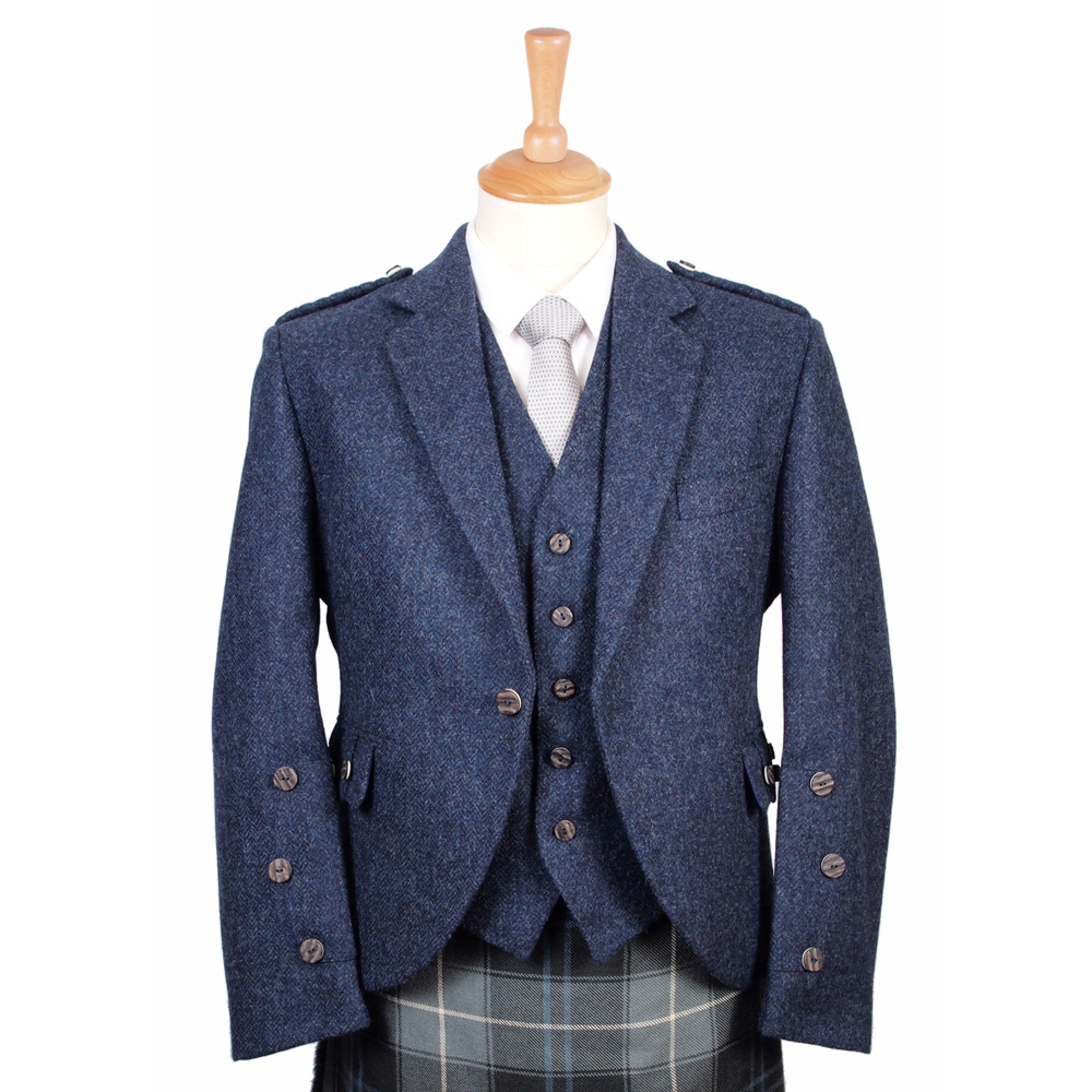 Lomond Blue Tweed Braemar Jacket