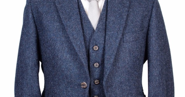 Lomond Blue Tweed Braemar Jacket