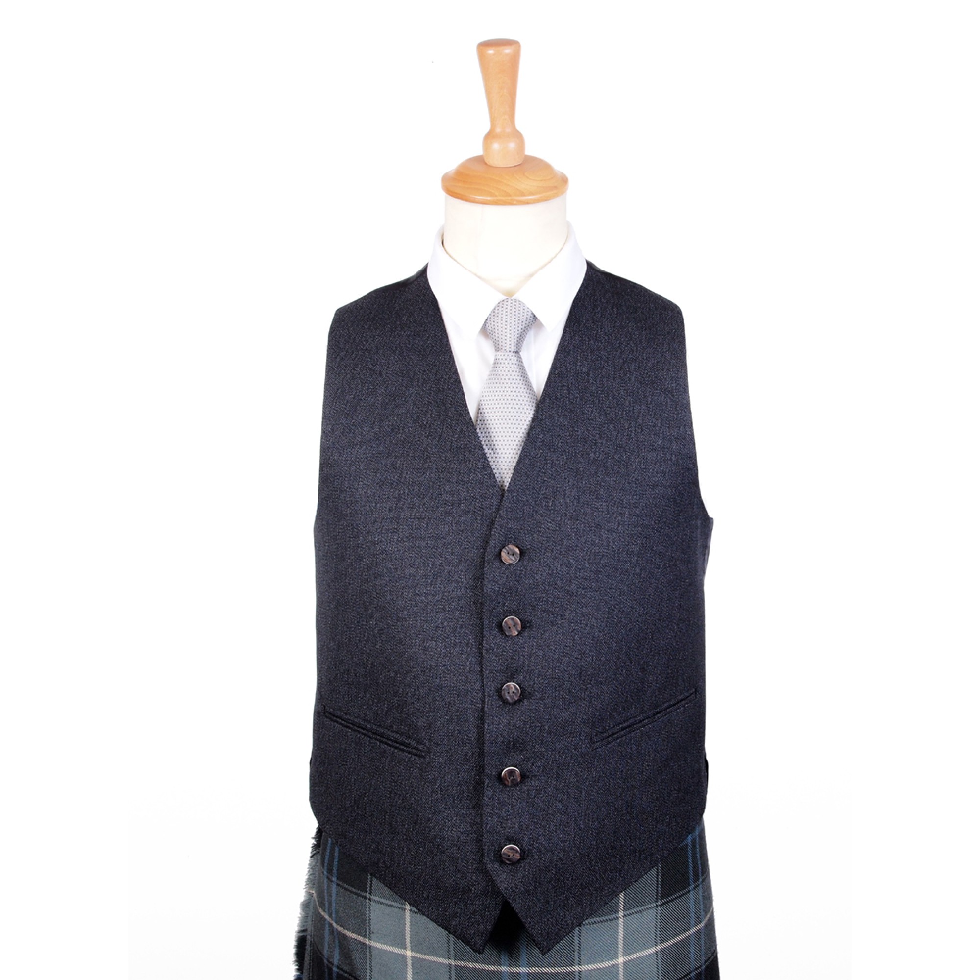 Charcoal Arrochar Tweed Braemar Kilt Jacket