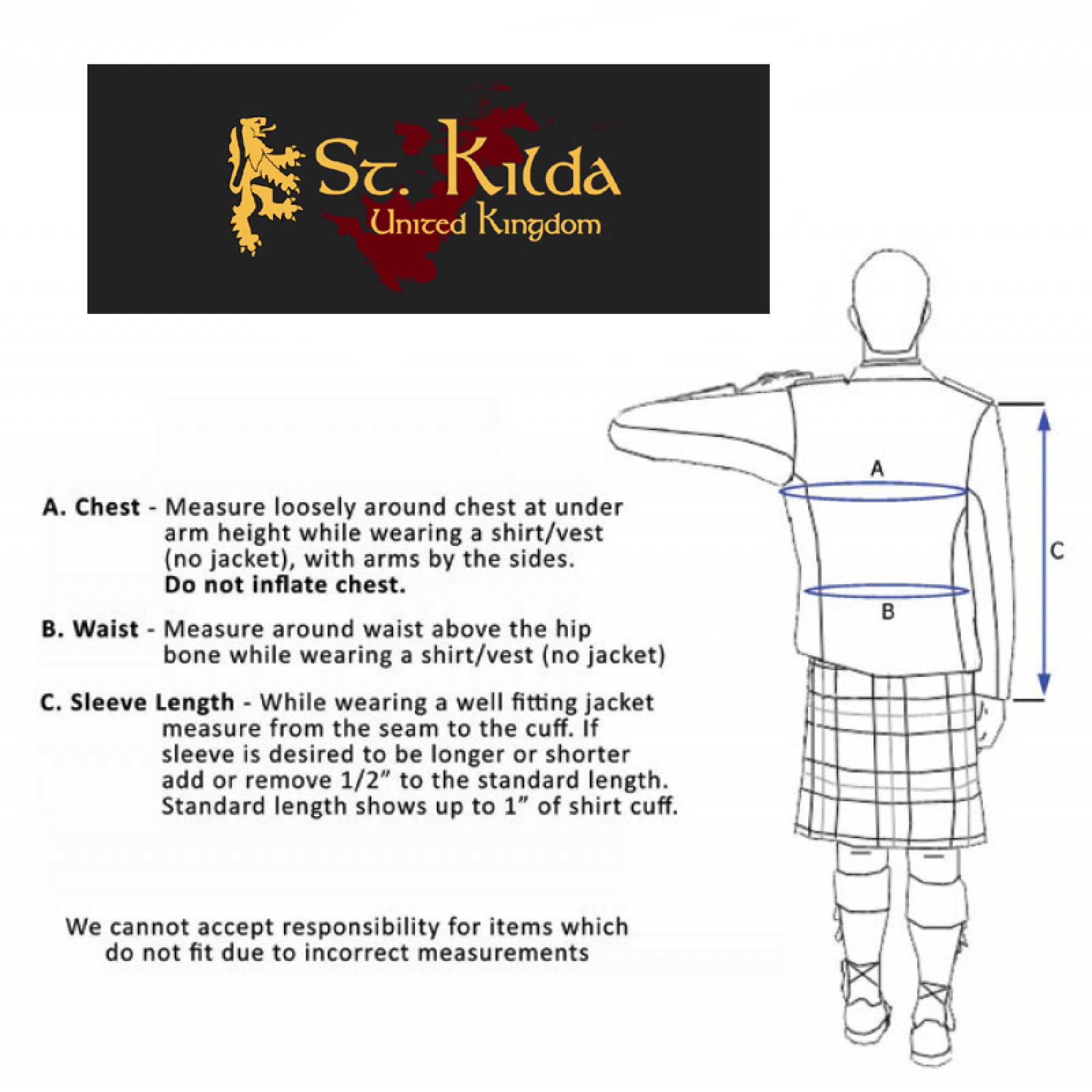 Brian Boru Kilt Jacket and Waistcoat | St Kilda Store