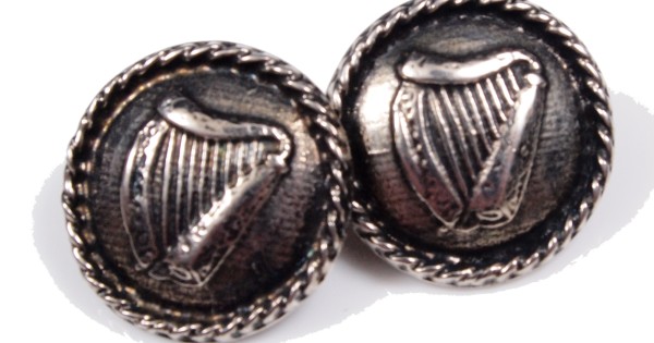 5x Replacement Large (18mm) Kilt Jacket Buttons - Irish Five Pack
