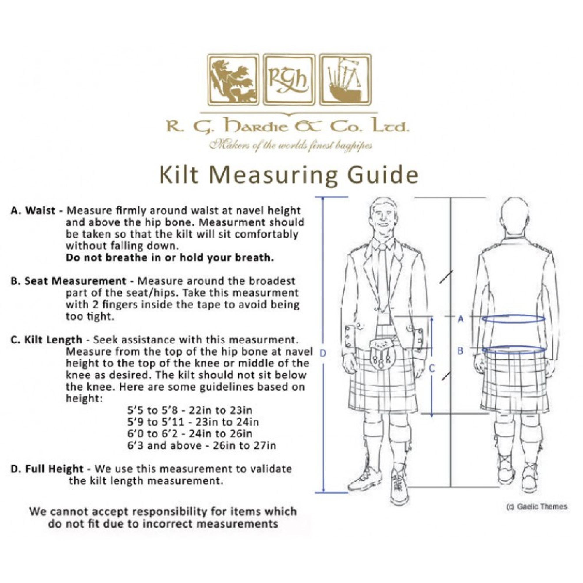 Full 5 Yard Kilt - Barclay Dress
