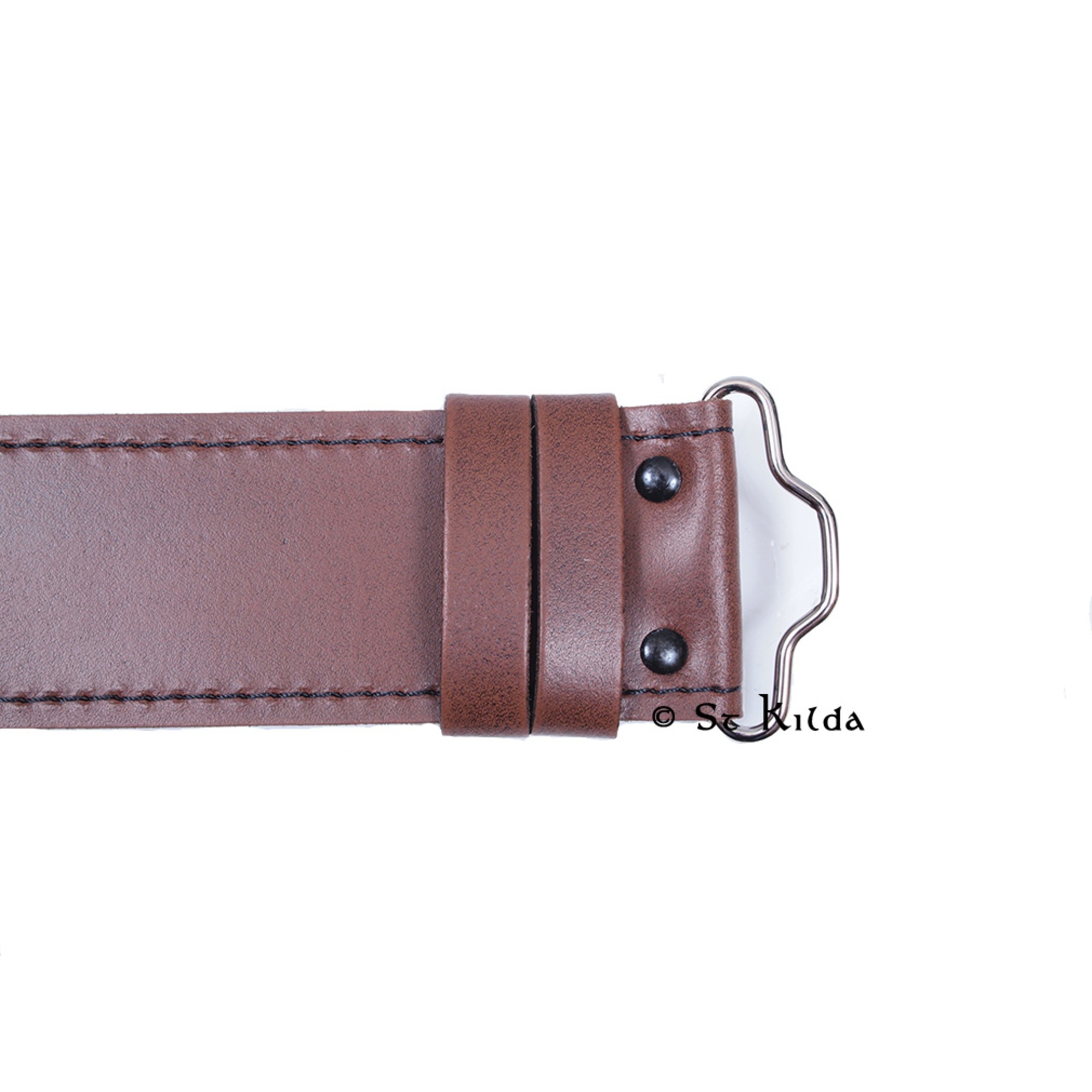 Brown Velcro Adjuster Kilt Belt