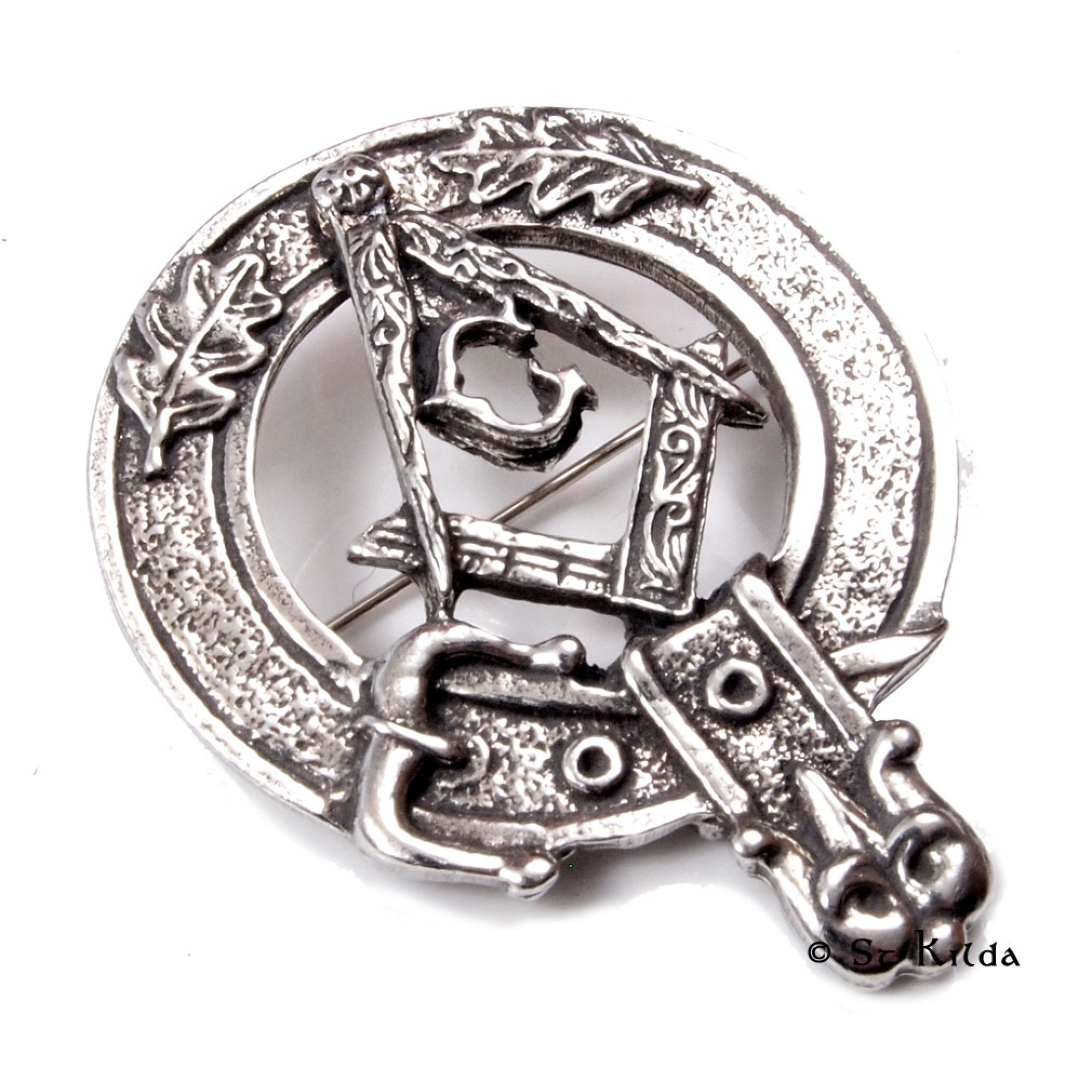 Cap Badge with Masonic Crest