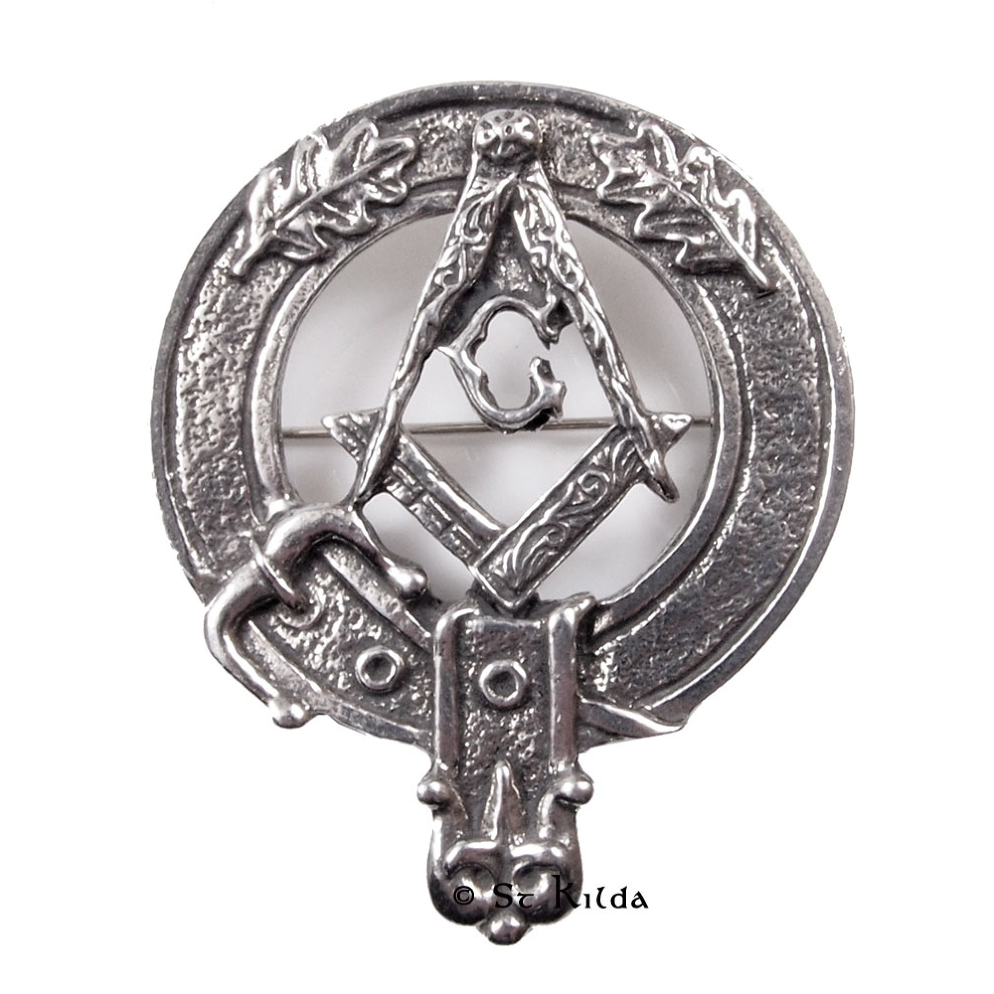 Cap Badge with Masonic Crest