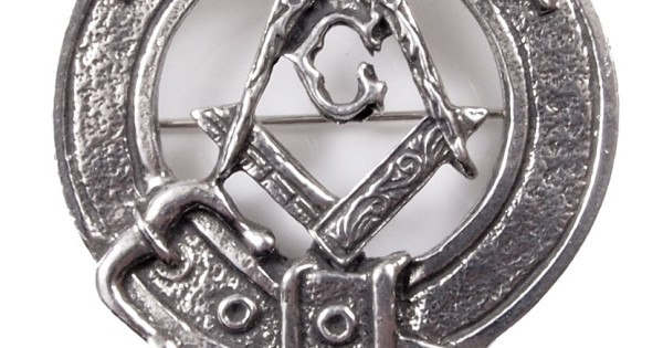 Cap Badge with Masonic Crest
