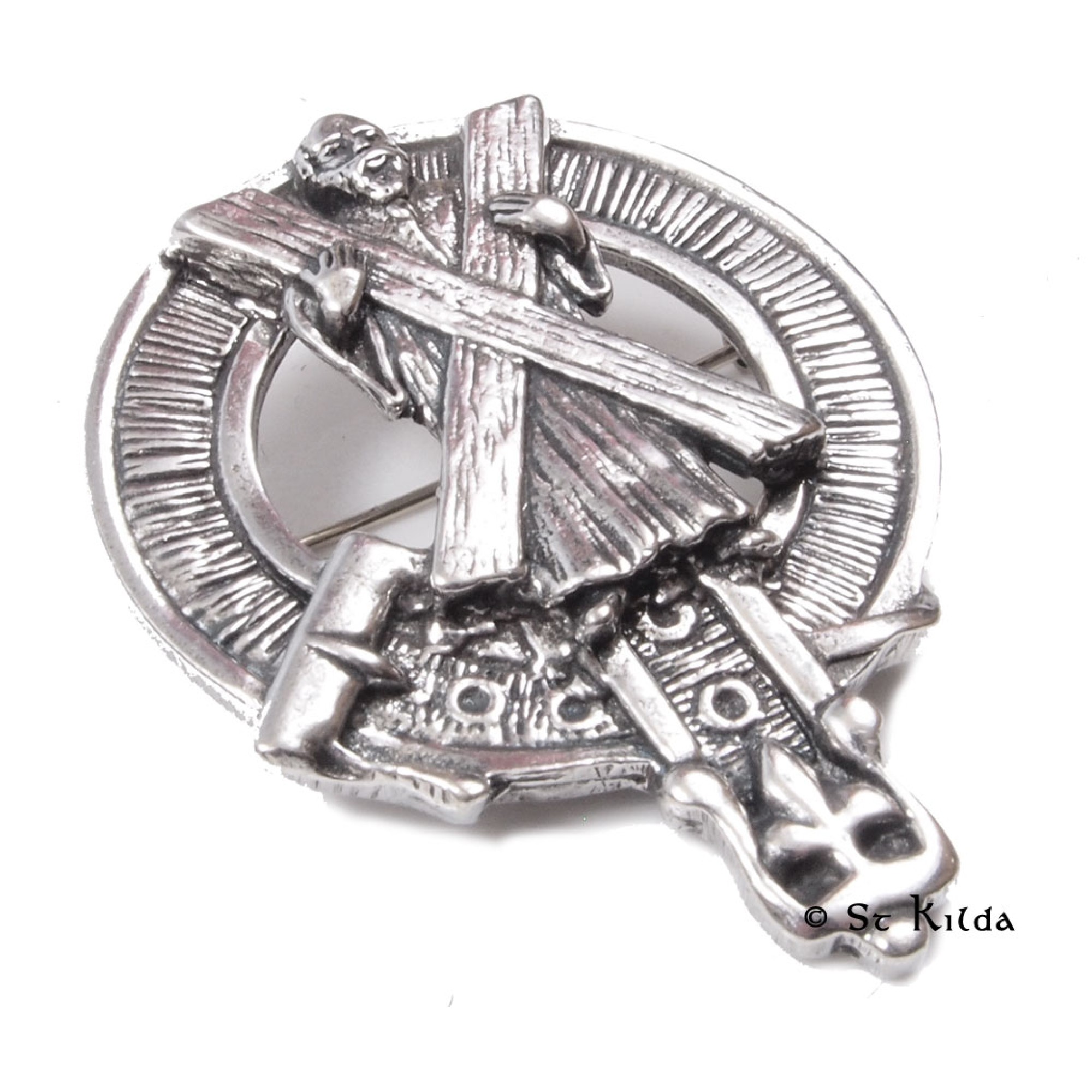 Cap Badge with St Andrew