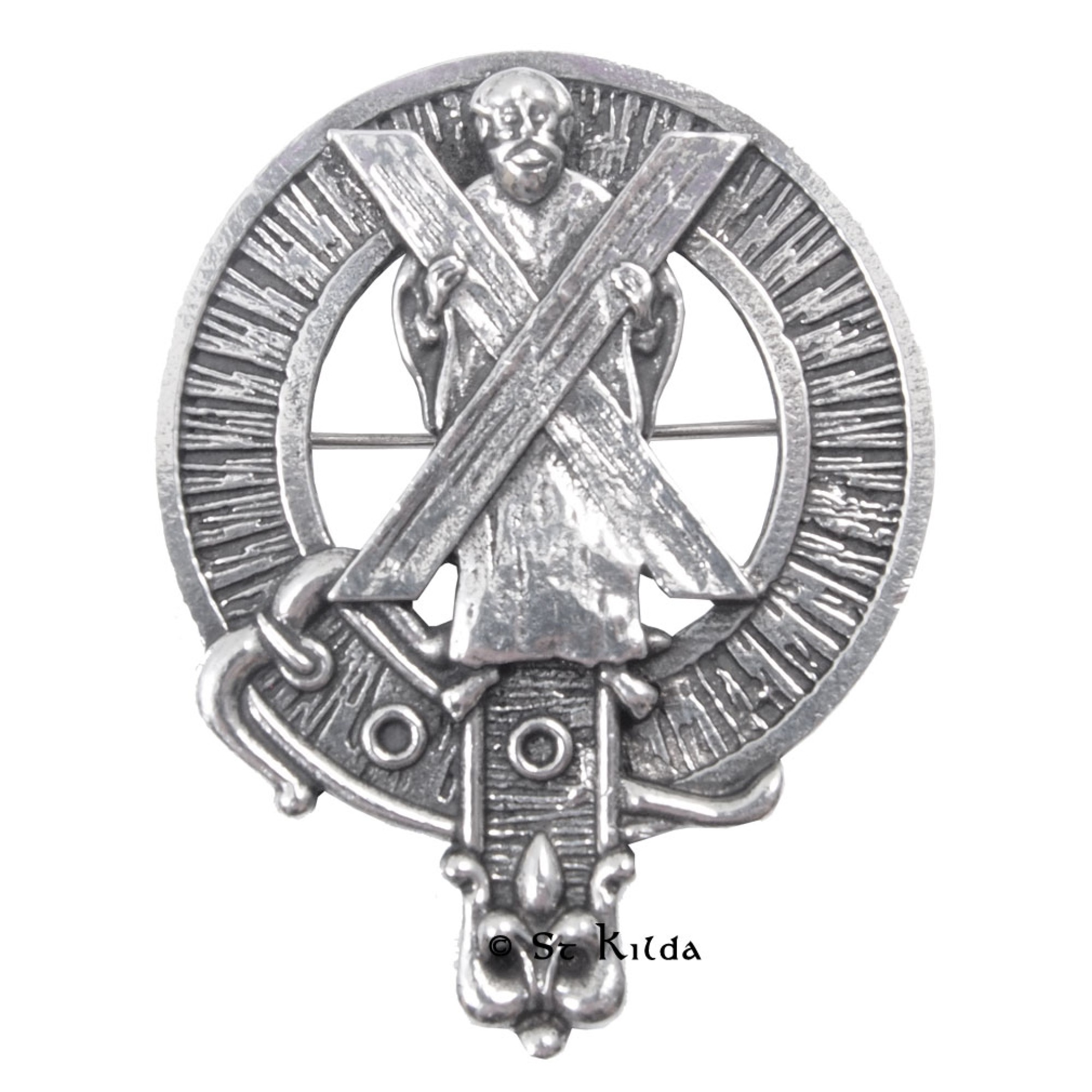Cap Badge with St Andrew