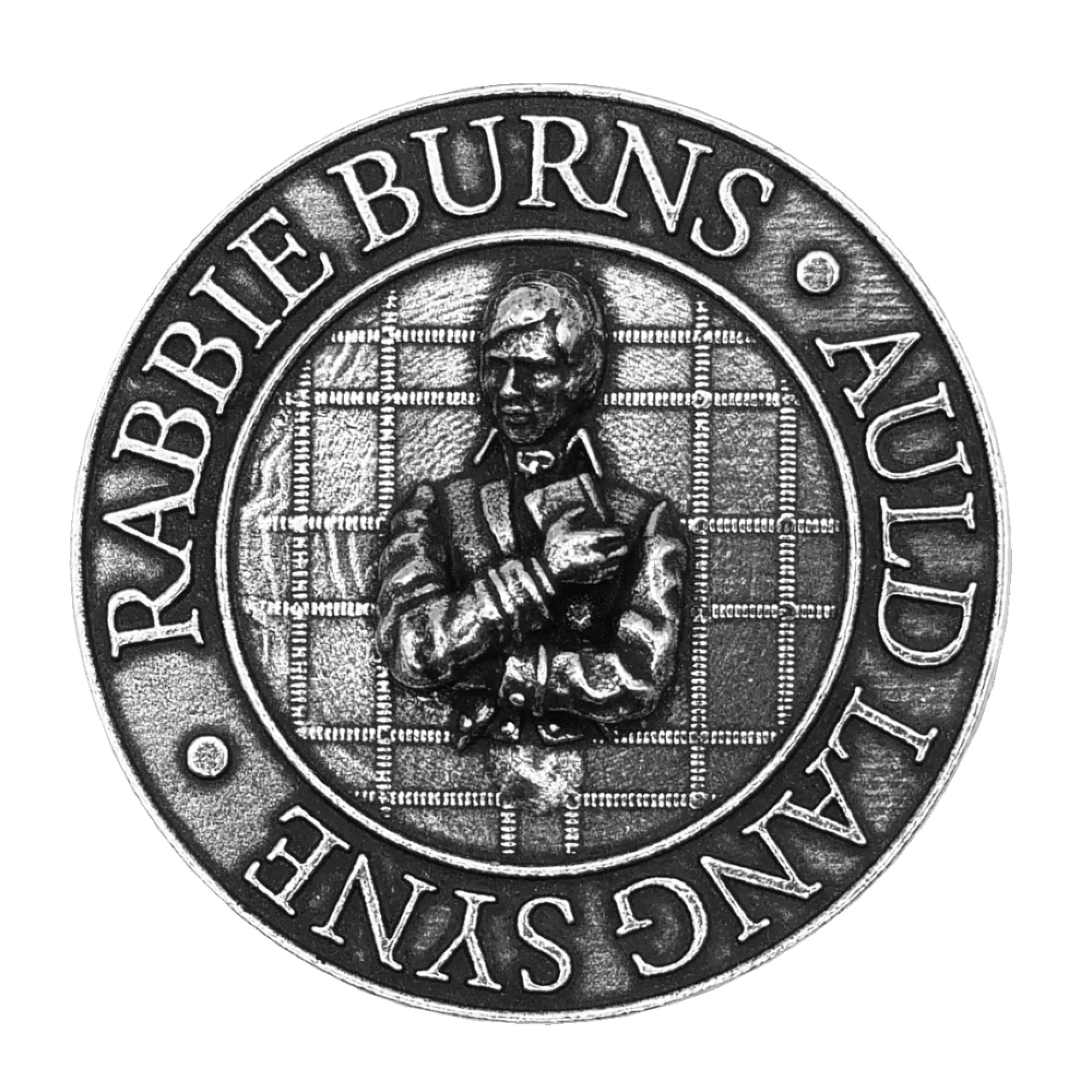 Robert Burns Auld Lang Syne Cap Badge