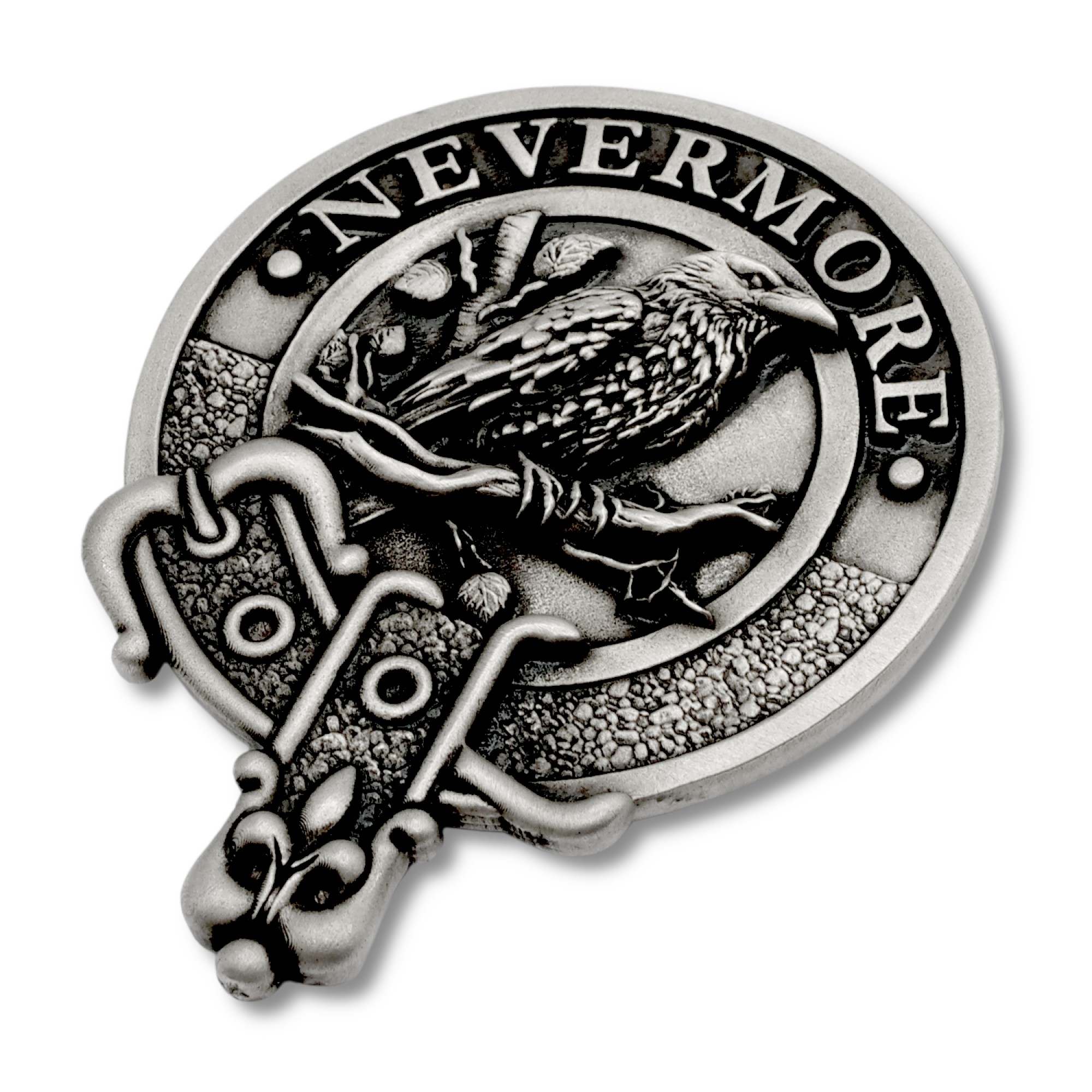 Scottish Raven Cap Badge