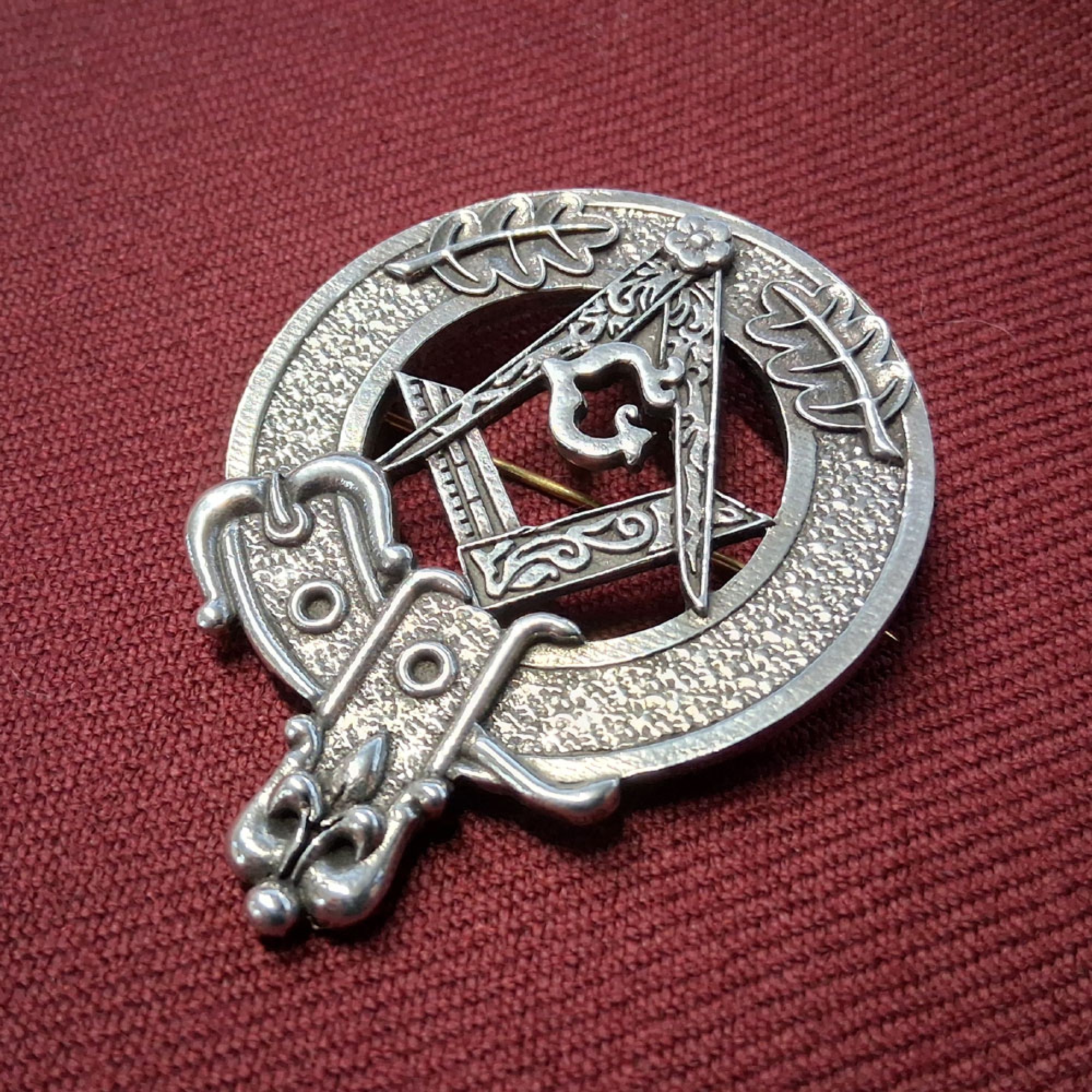 Cap Badge with Masonic Crest