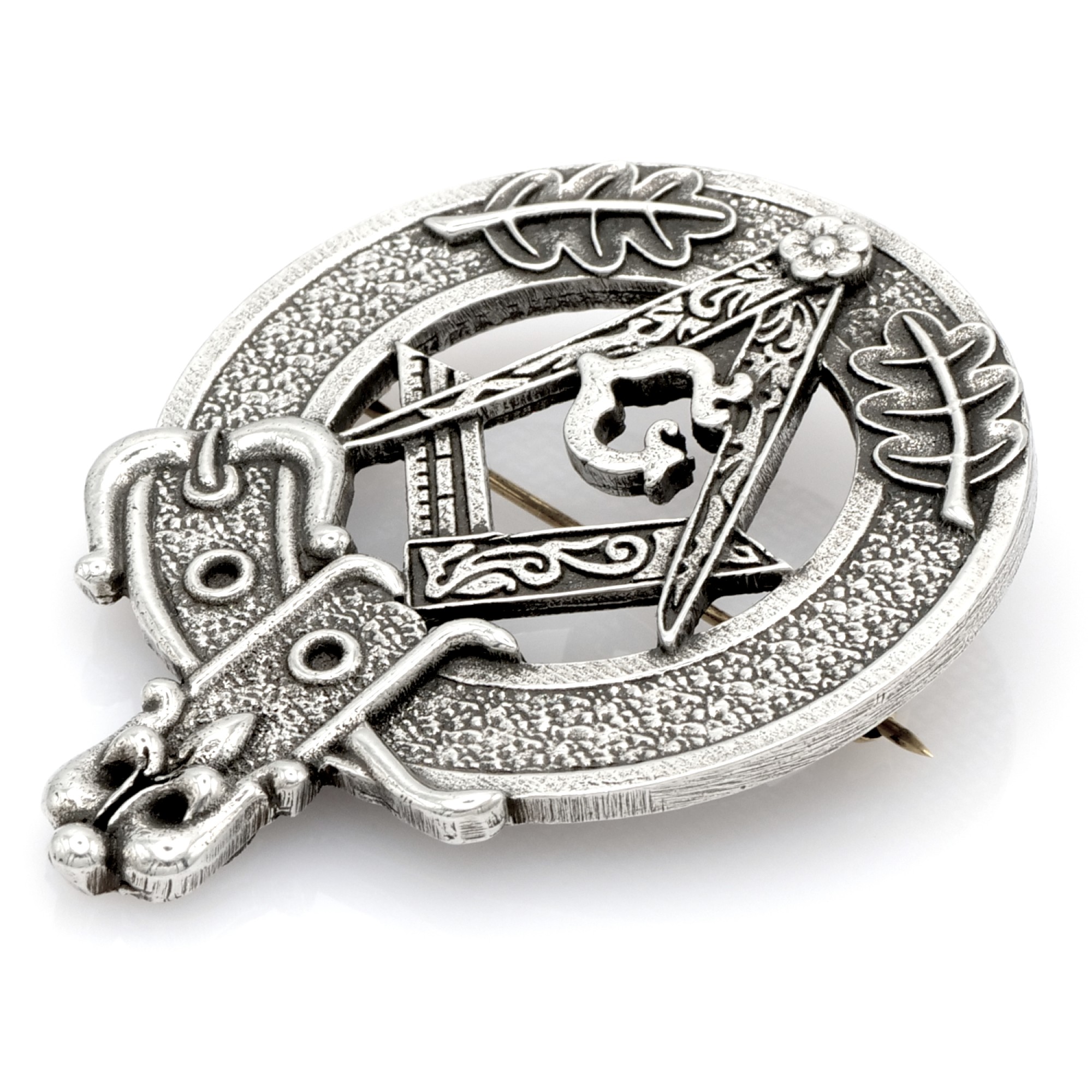 Cap Badge with Masonic Crest