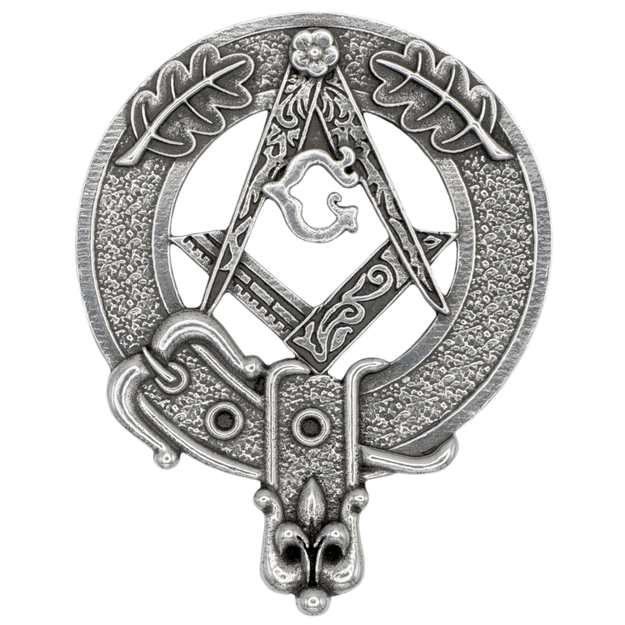 Cap Badge with Masonic Crest