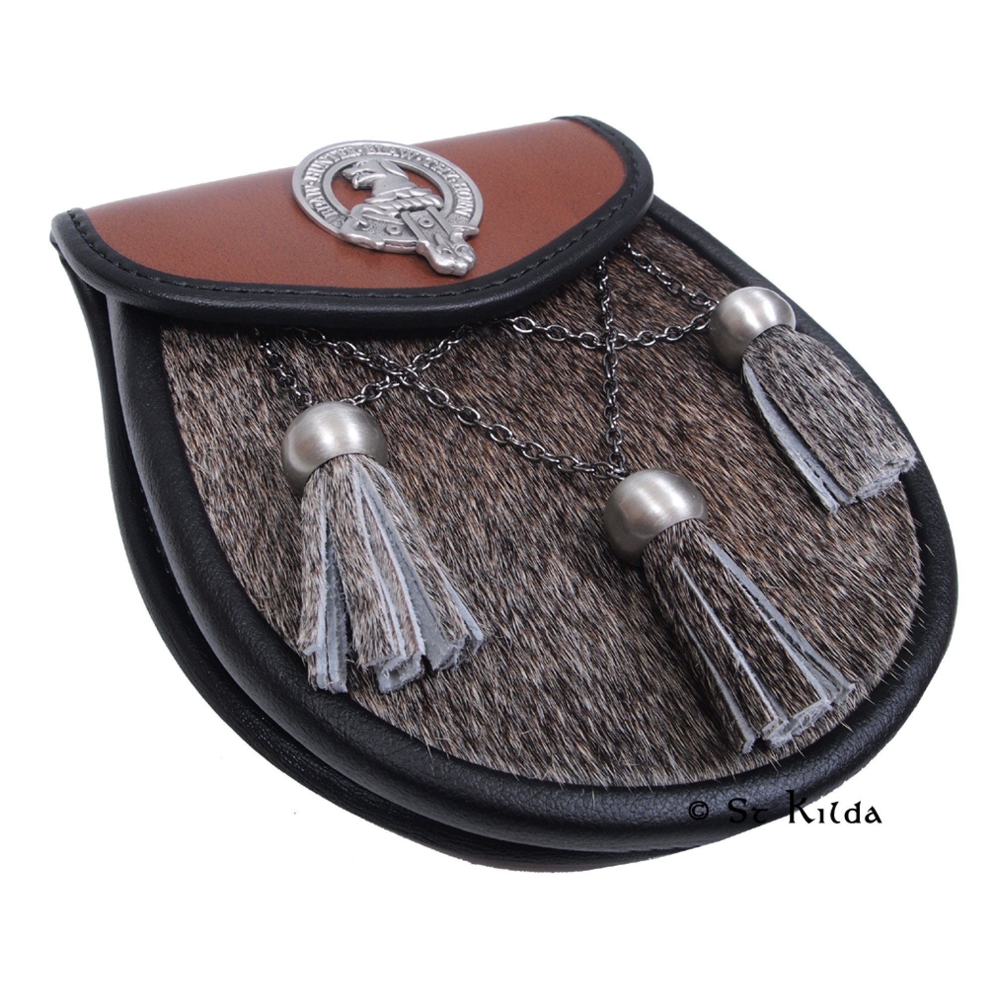 Scottish Clan Crest Semi-Dress Sporran