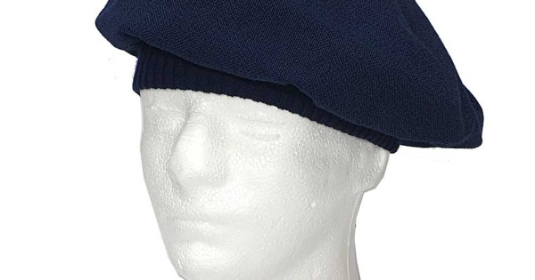 Navy Arrochar Tweed Tam Bonnet